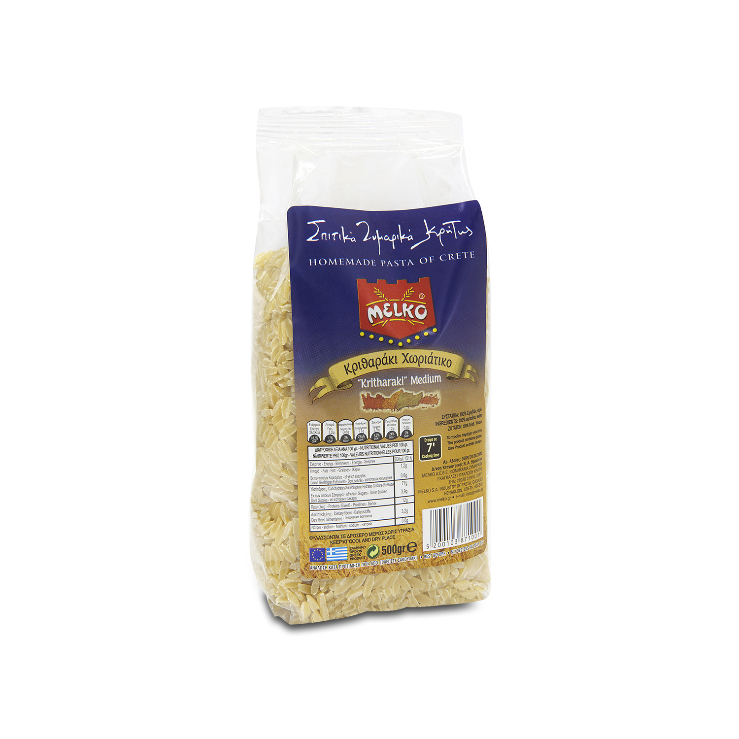 Κριθαράκι Χωριάτικο (μέτριο) Melko - Manousos.com.gr